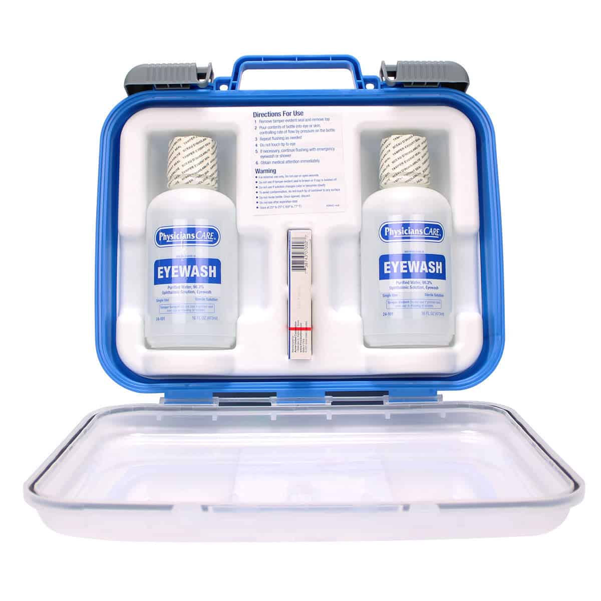 Mobile Eye Wash Station Kit | 6-Piece Emergency Kit